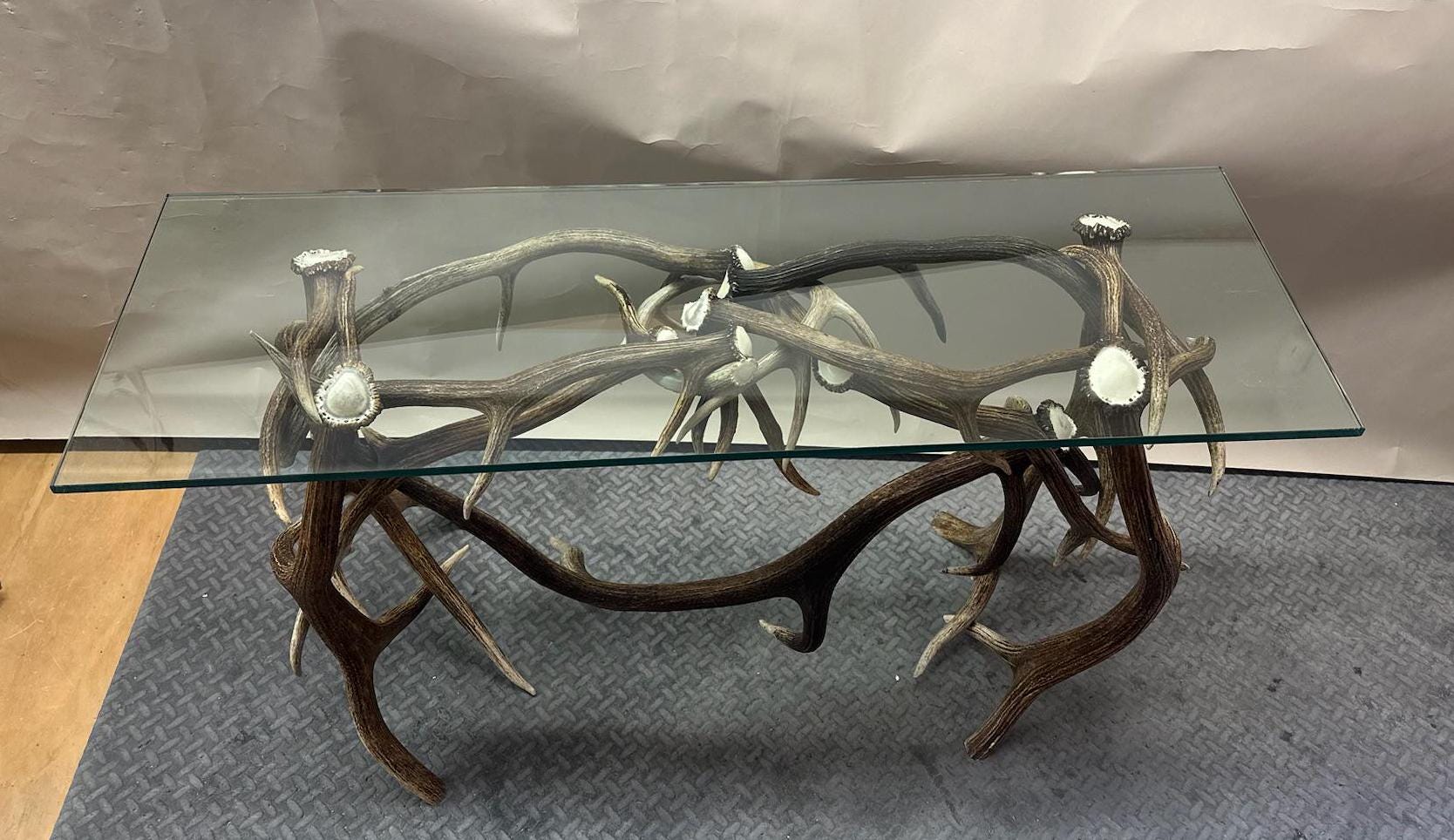 Real Elk Antler Sofa Table Handmade Furniture (rustic, Lodge, Cabin ...