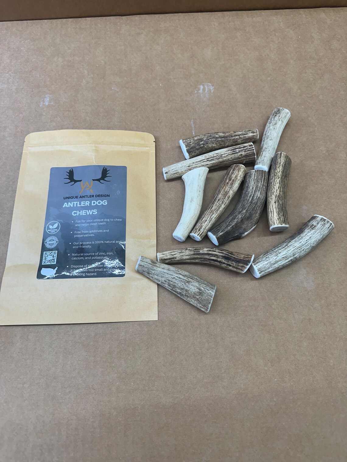 1lb SALE! Elk Antler Dog Chews (10chews) Small Whole Elk Antler 4 ...