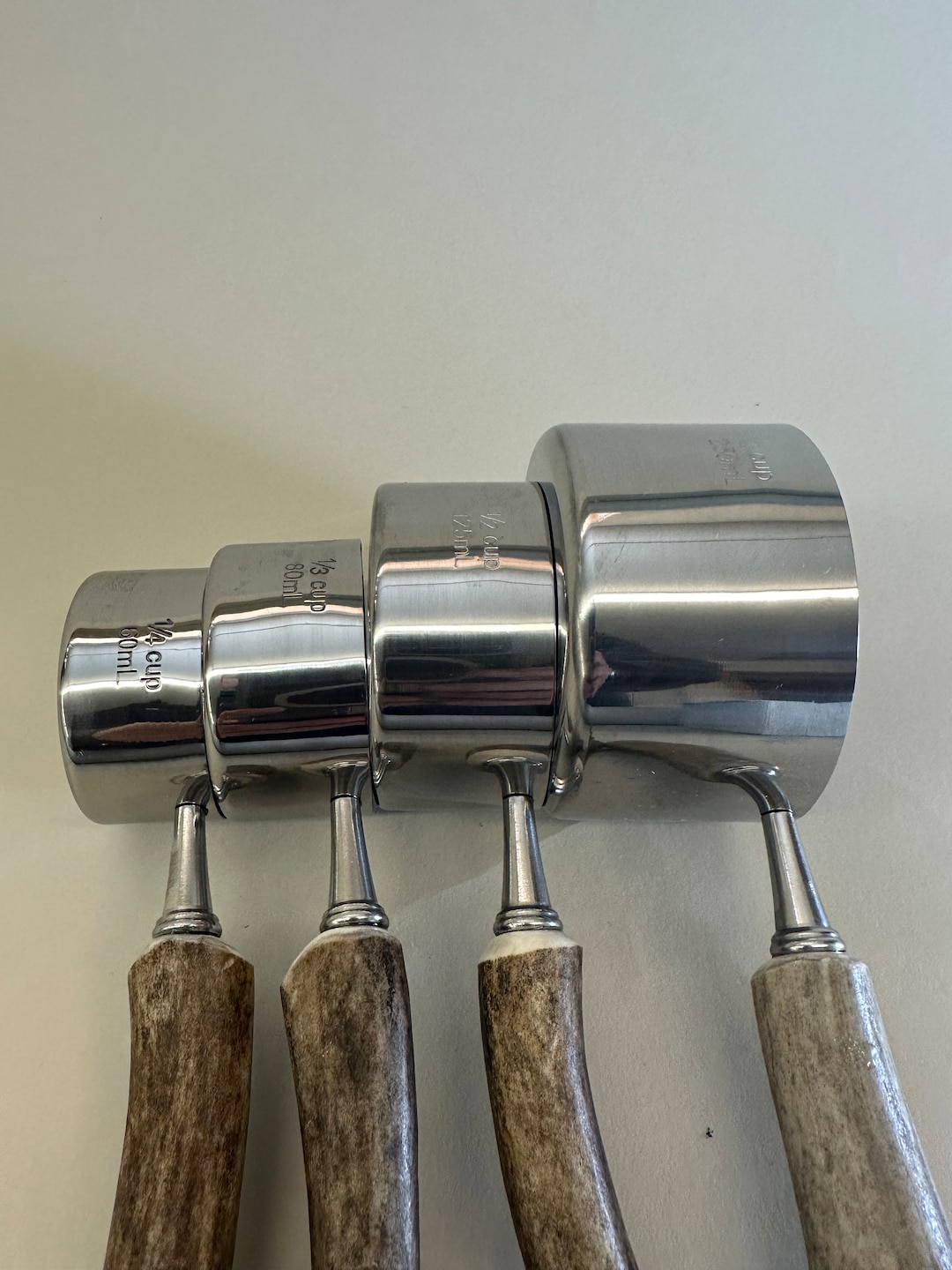 Antler Measuring Cups, Real Antler Kitchen Accessory, (artist Direct ...