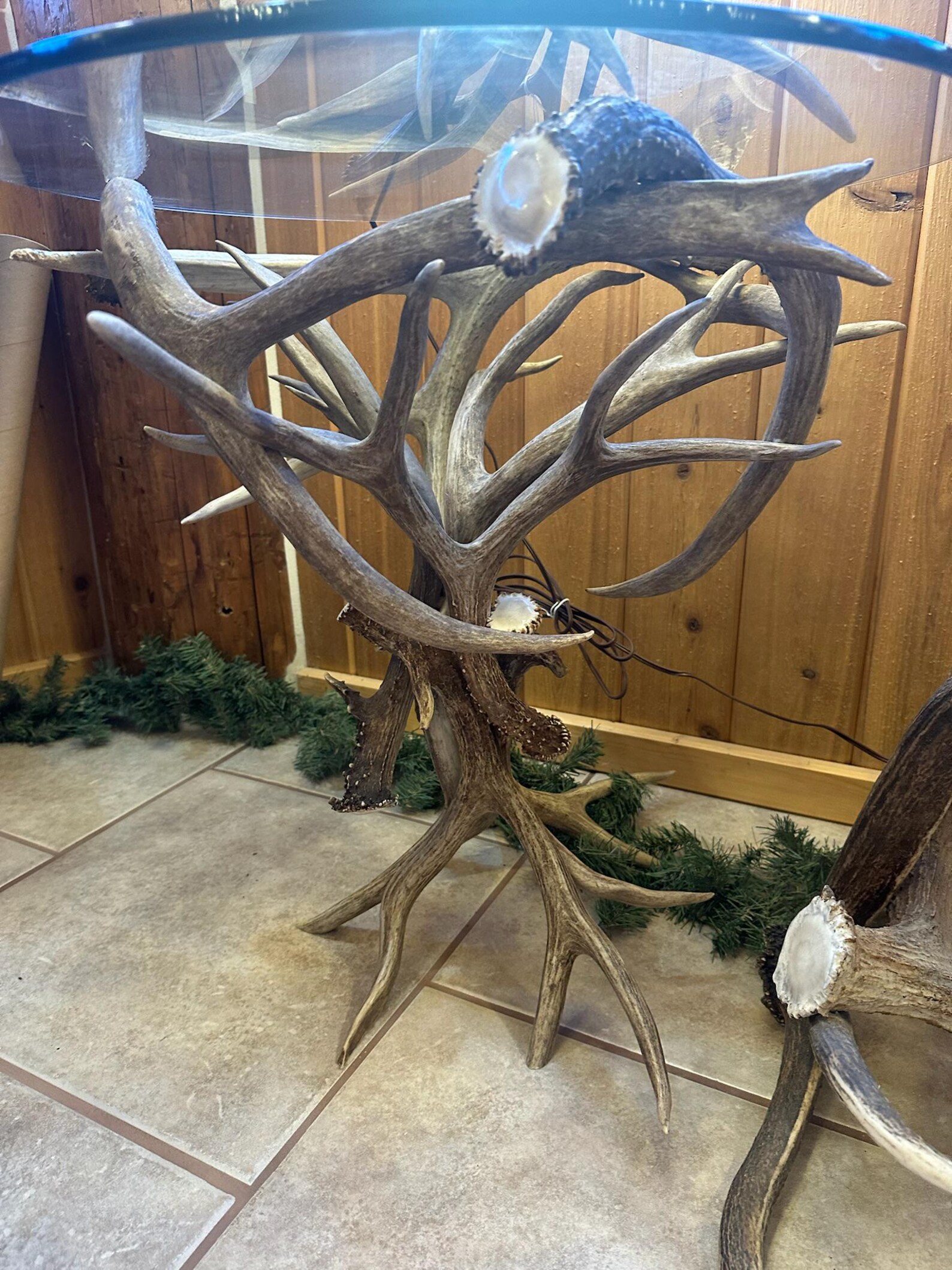 Mule Deer Antler End Table - Etsy