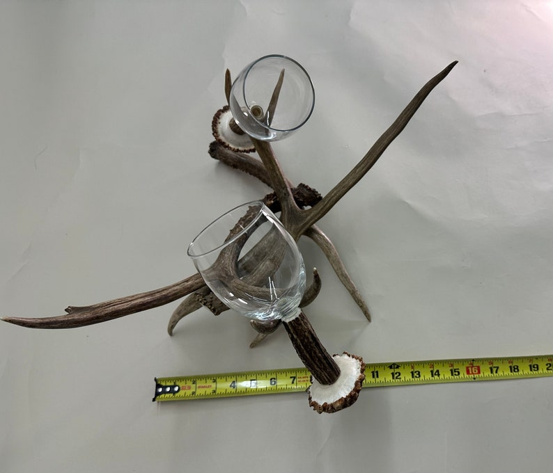 Wine Holder deer Antler Artist Direct and Ready to Ship, Northwest Art ...