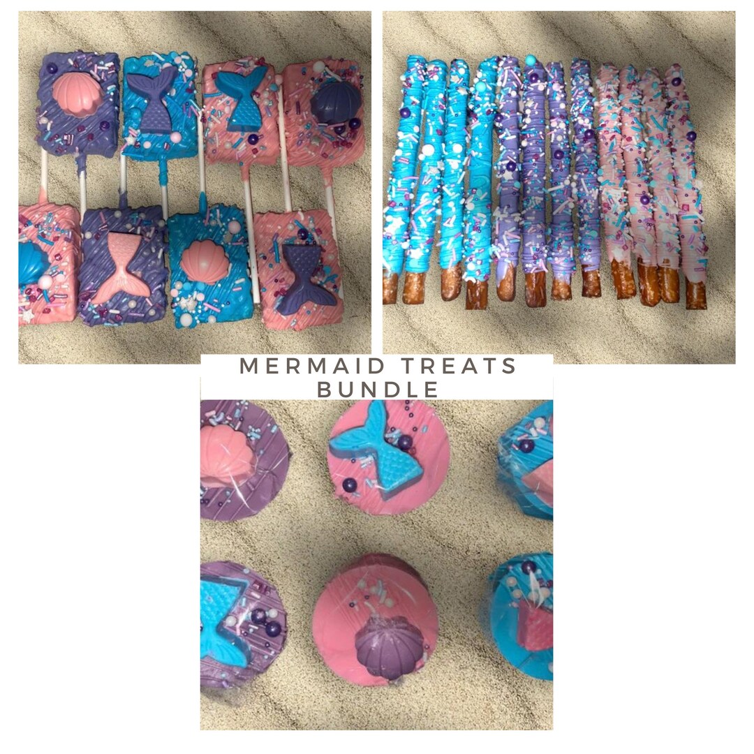 Mermaid Chocolate Covered Treats Birthday Theme Bundle - Etsy
