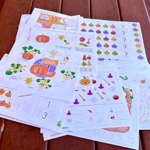Pumpkin Fun-tastic Activity Pack for Preschool Children - Etsy