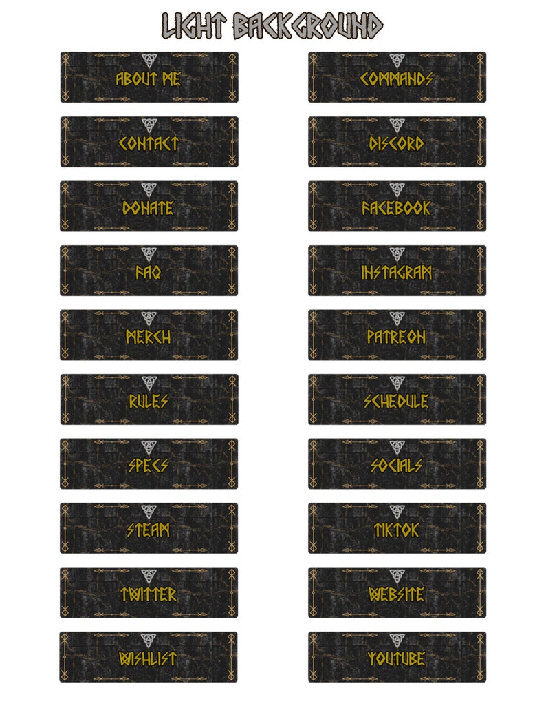 Nordic Themed Twitch Panels Nordic Streaming Twitch Digital Download - Etsy