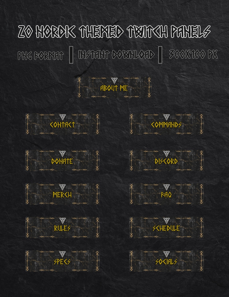 Nordic Themed Twitch Panels Nordic Streaming Twitch Digital Download - Etsy