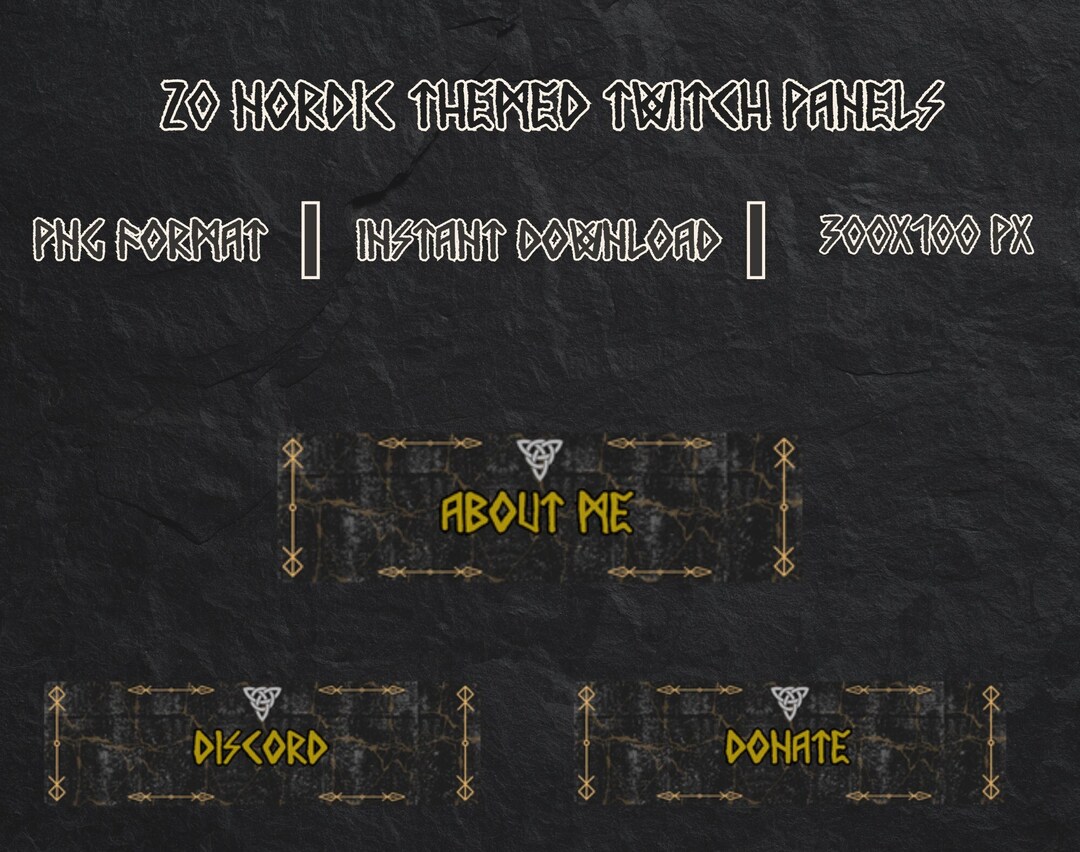 Nordic Themed Twitch Panels Nordic Streaming Twitch Digital Download - Etsy