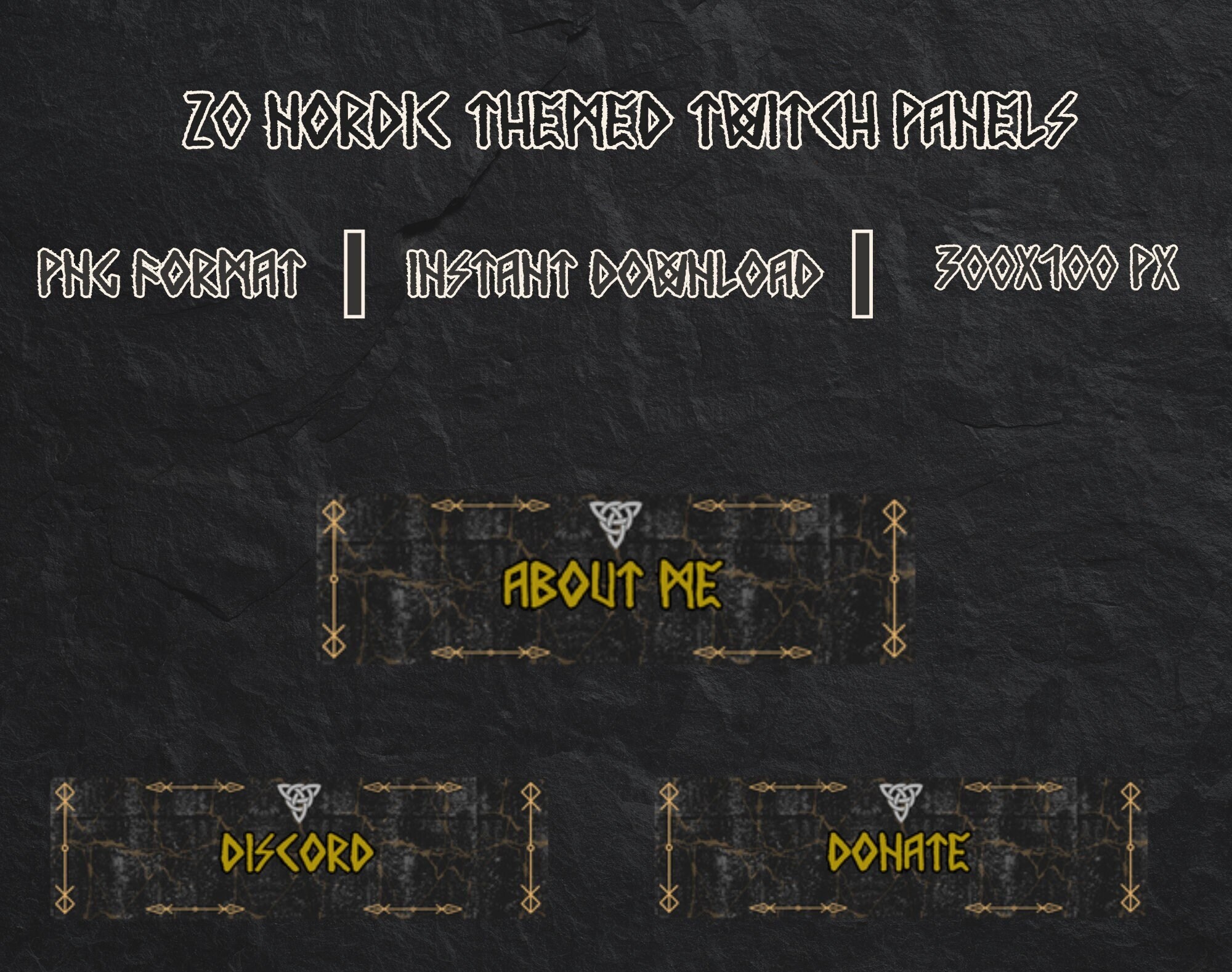 Nordic Themed Twitch Panels Nordic Streaming Twitch Digital Download - Etsy