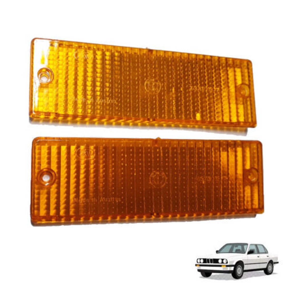 BMW 3 Series E30 Front Indicator Lens Set White,orange,black 83-91 ...