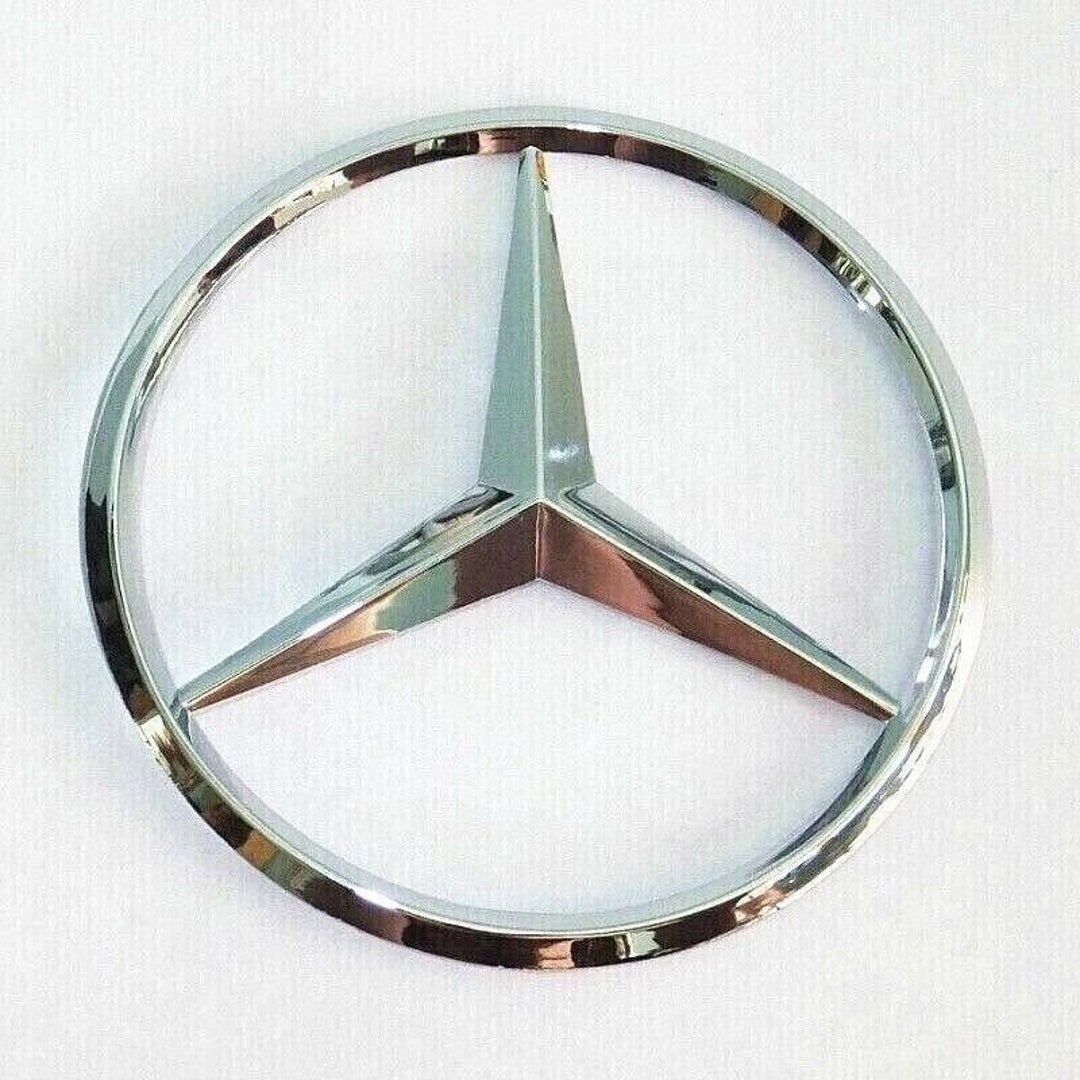 Fits Mercedes Benz Badge Emblem Rear Boot Chrome Silver for All Models ...