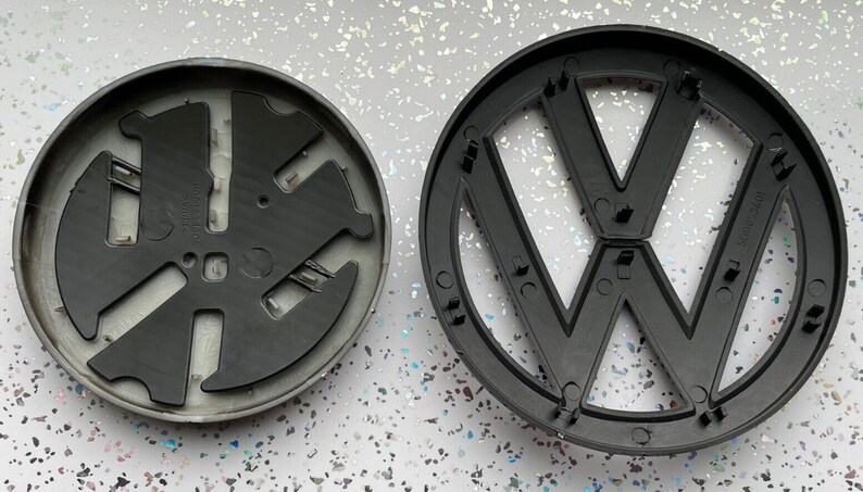 Fit for VW Golf MK7 Emblem Set Black Gloss Front & Rear Badges 135mm ...