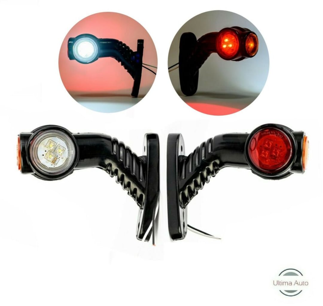 Side Rubber Flexible Stalk Marker Lights Trailer Truck 24v 12V - Etsy