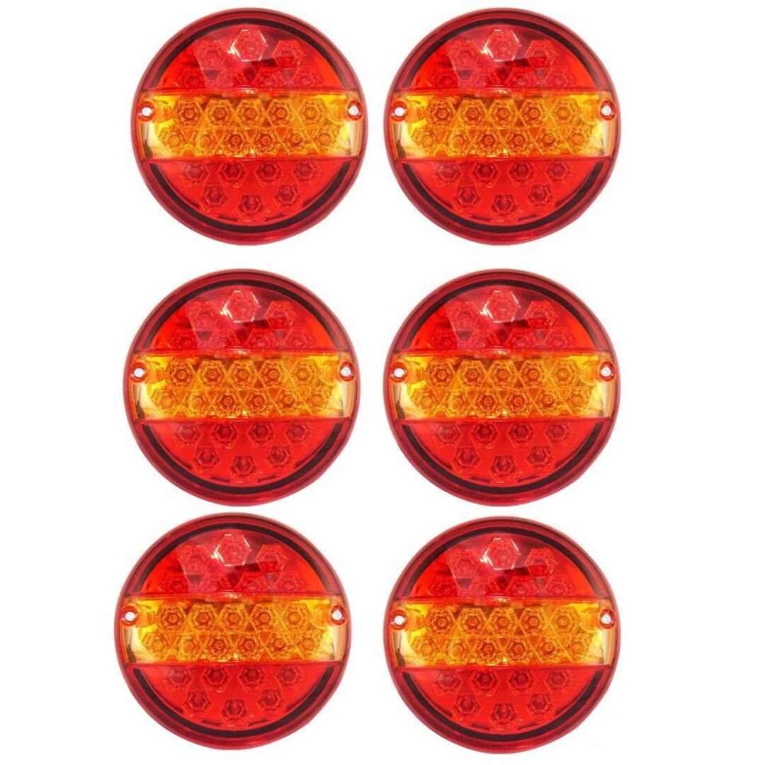 6 X 24v Led Tail Lights Hamburger Rear Lamps Fit for Truck - Etsy