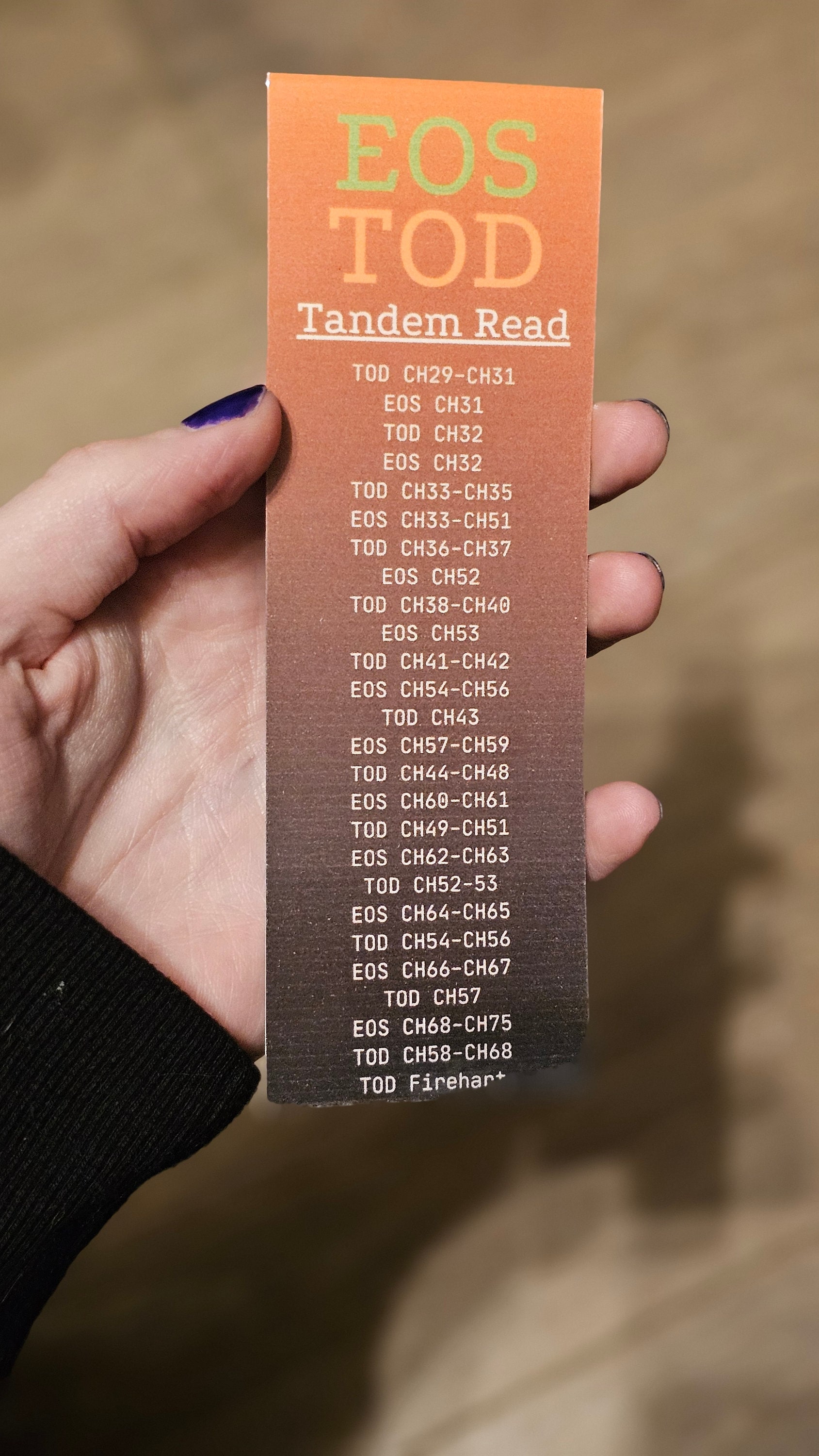 EOS TOD Tandem Read Bookmark Throne of Glass Double Sided - Etsy