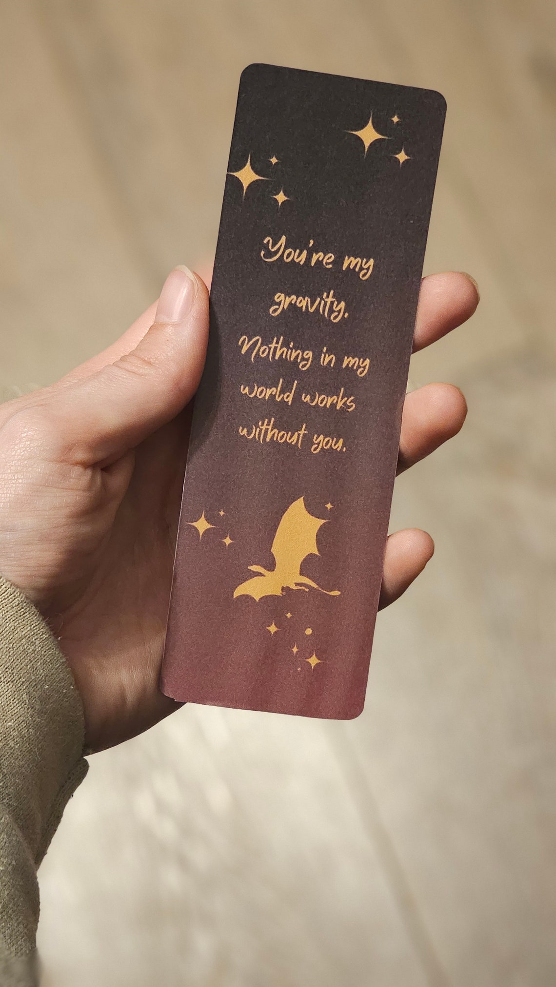 You're My Gravity - Iron Flame - Bookmark - Etsy
