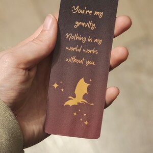 You're My Gravity - Iron Flame - Bookmark - Etsy