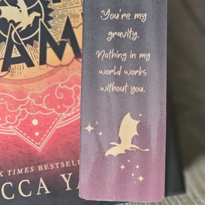 You're My Gravity - Iron Flame - Bookmark - Etsy