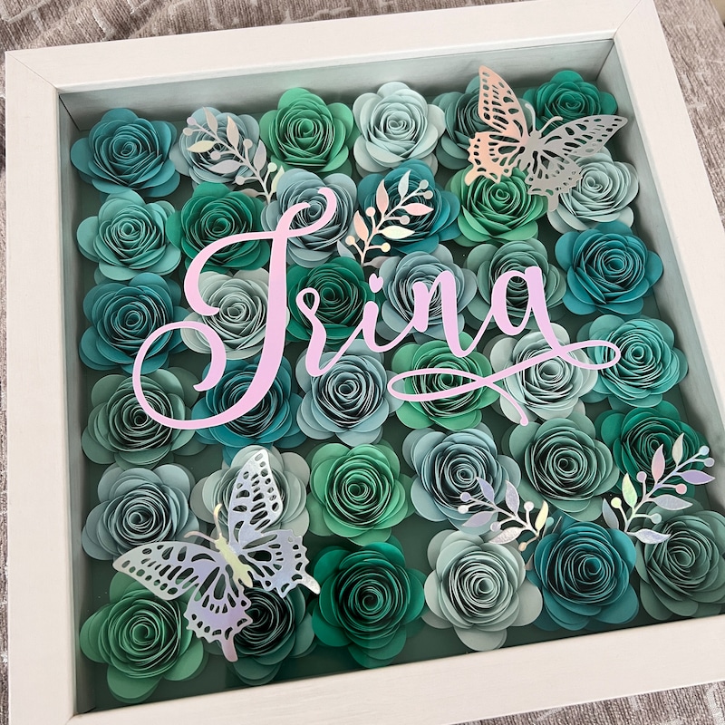 Flower Shadow Box - Etsy