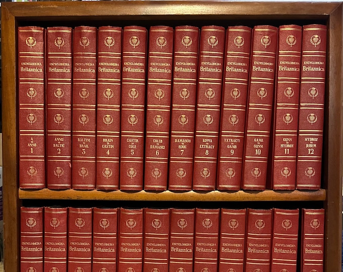 Vintage 1959 Encyclopedia Britannica Set With Original Cabinet Included ...