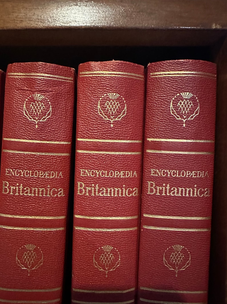 Vintage 1959 Encyclopedia Britannica Set With Original Cabinet Included ...