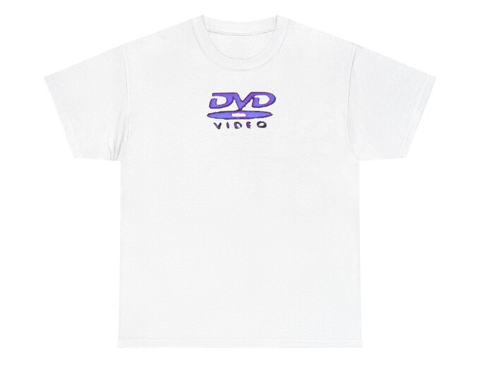 DVD Shirt, DVD Logo T-shirt, 90's Shirt, Vintage Shirt, Embroidered ...