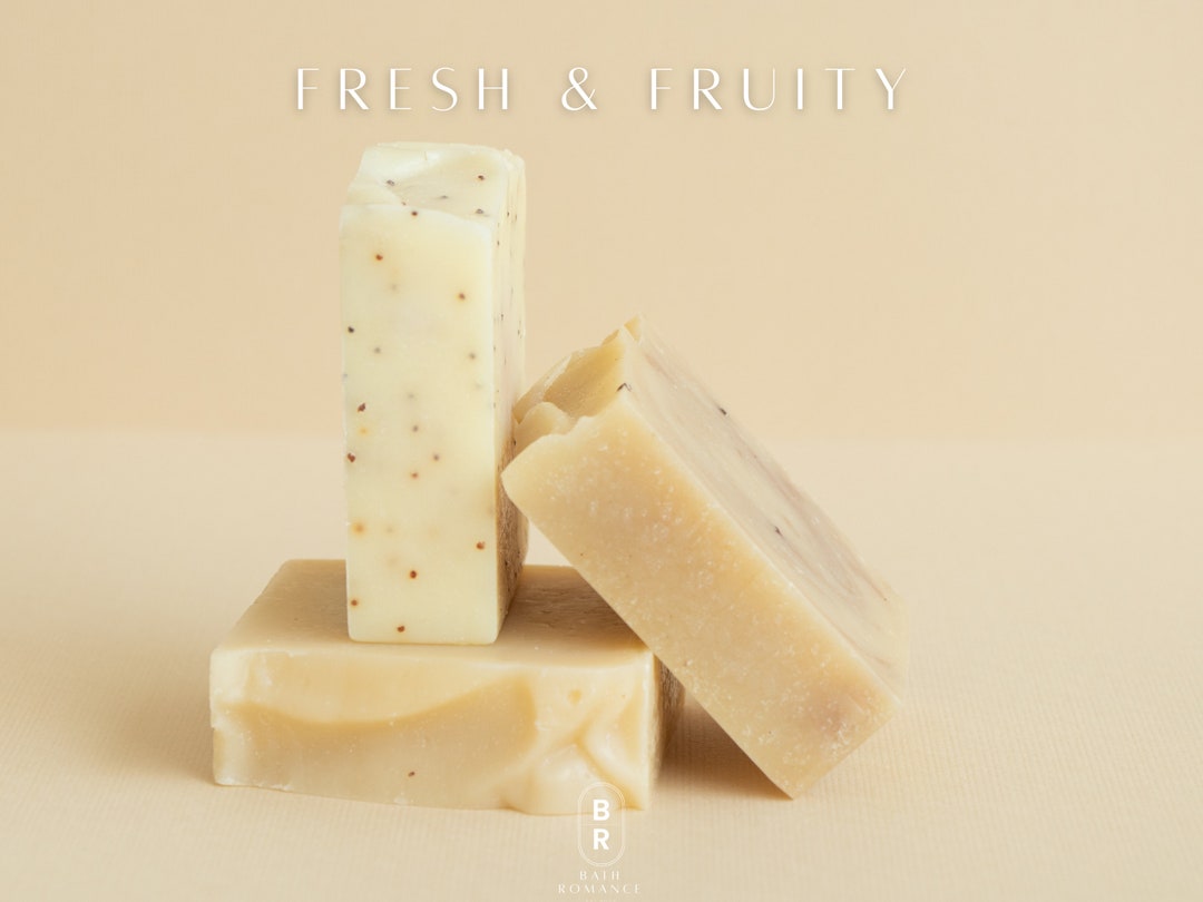 Natural Soaps Fresh & Fruity Set 3 Pcs Handmade Olive Oil Sulfate ...