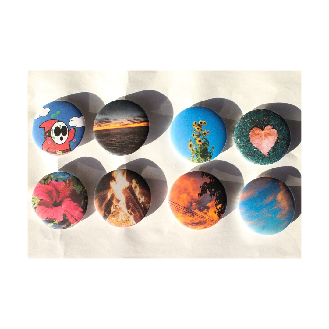 Bundle 5 Pack Aesthetic Photography/art Round 2.25in/58mm Button Pins ...