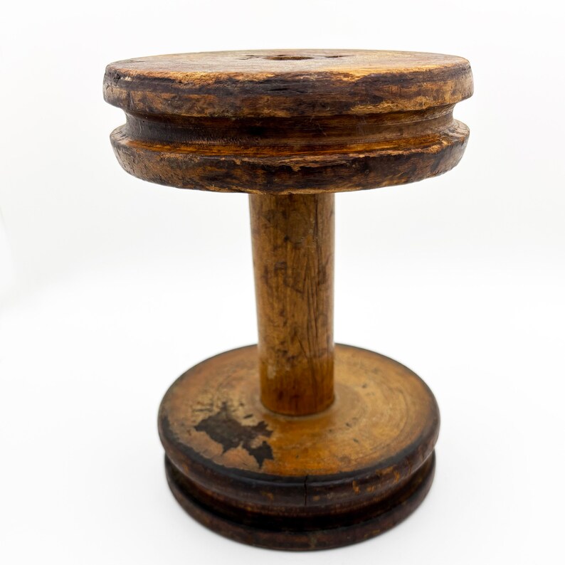 Extremely Rare Scalamandré Oak Spools, 2 at 5" X 6.75", One at 5" X 6. ...