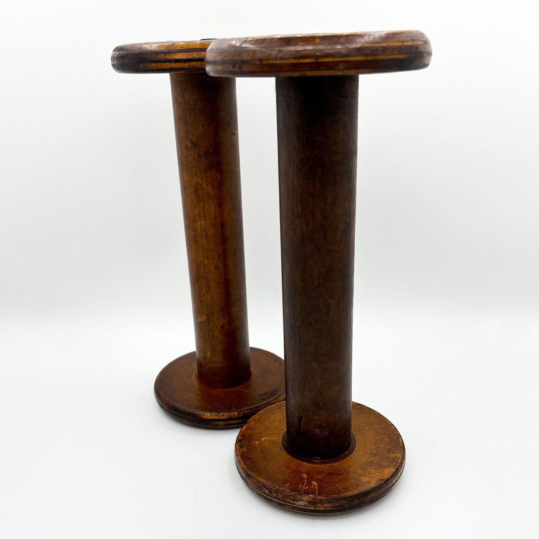 Very Rare Antique Troy Blanket Mills 9" Tall Wooden Spools, 1910s - Etsy