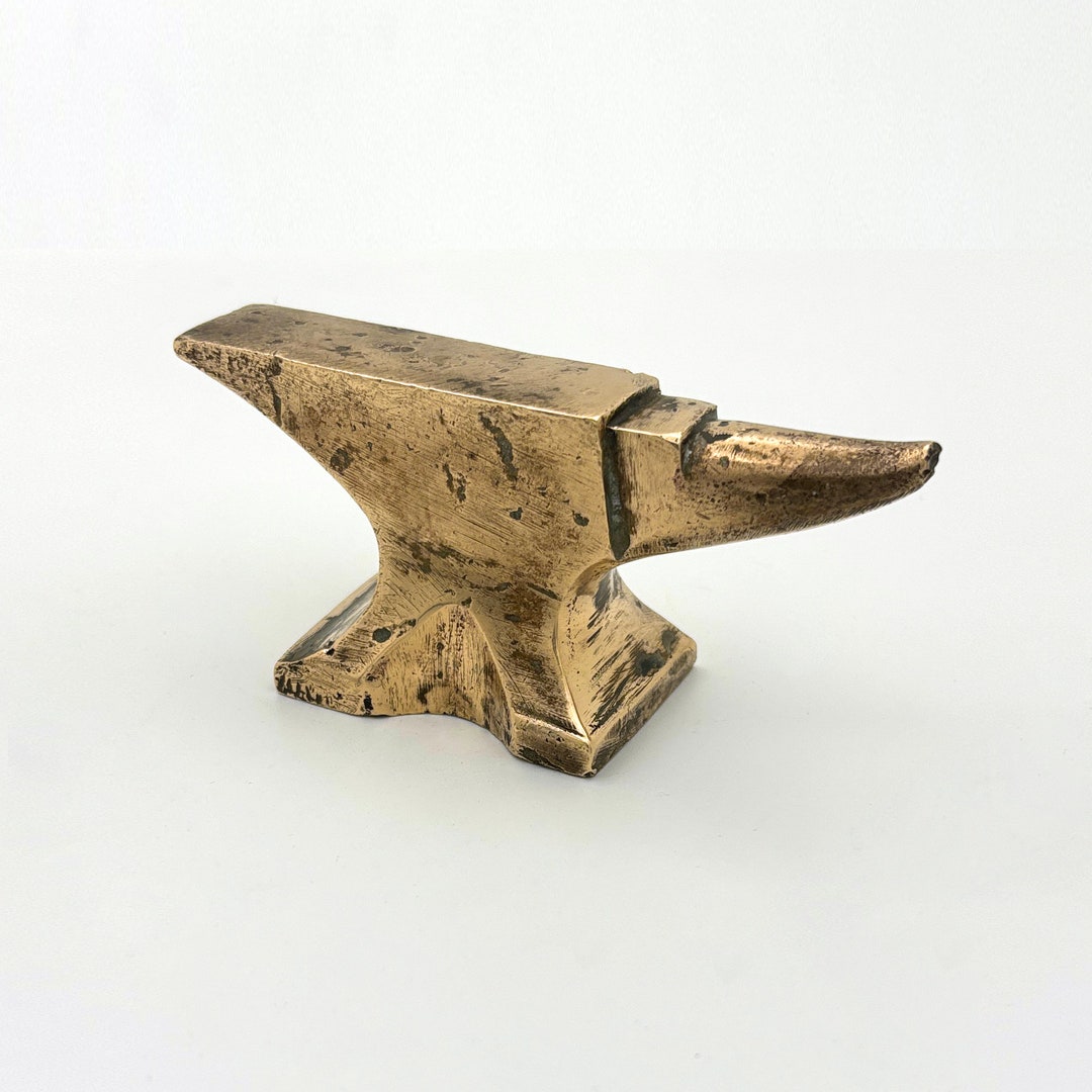 Antique 4" Solid Brass Handmade Anvil, 12.5 Ounces, 1940s - Etsy