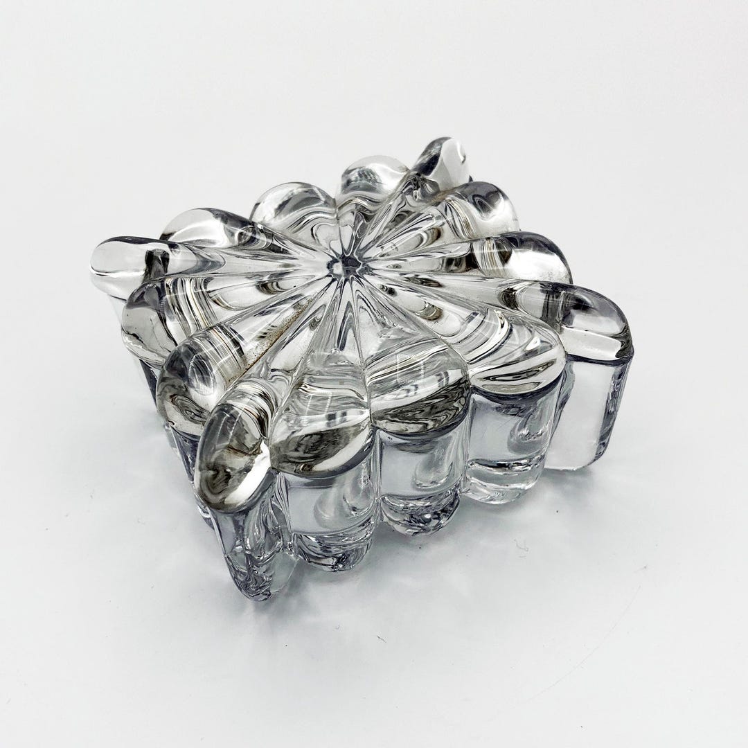 Elegant Antique Stamped Heisey Crystolite Cigarette/trinket Box, 4" X 3 ...