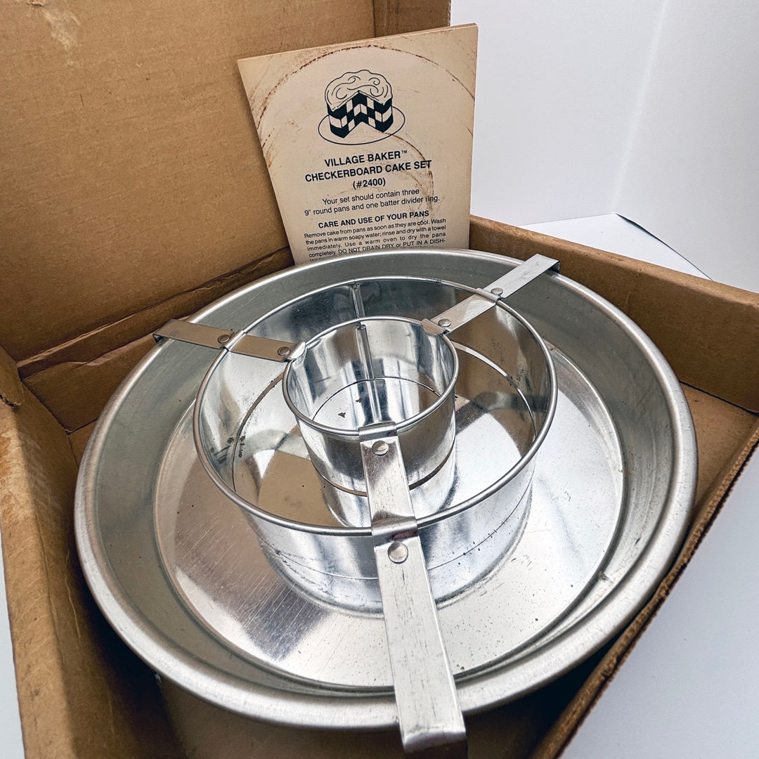 Vintage Chicago Metallic Checkerboard Cake Pan, Item 2400, With Recipes ...