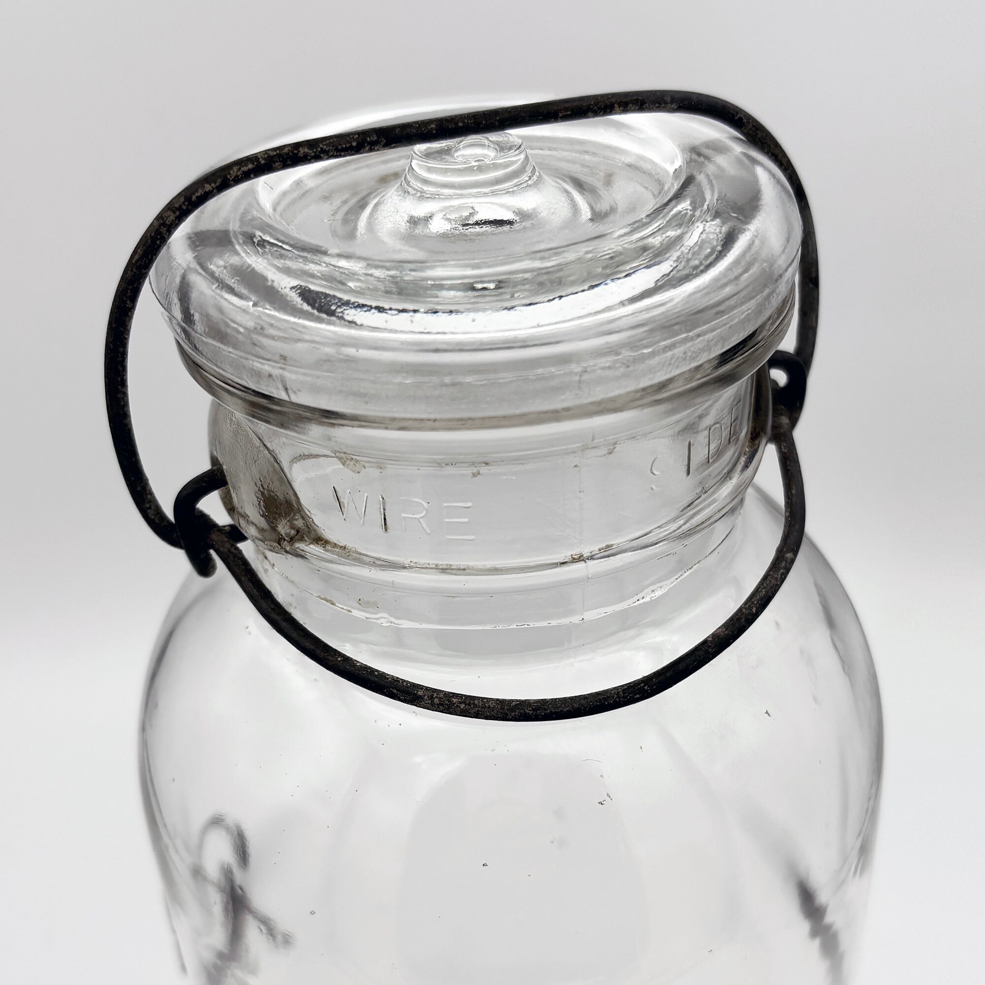 Extremely Rare 2-quart Vintage Ball 'ideal' Round Clear Glass Mason ...