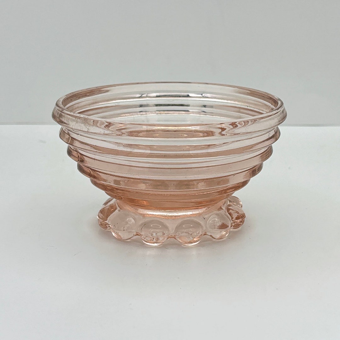 Antique Anchor Hocking Pink 'manhattan' Sherbet Dishes, 4 X 2.25, 1930s ...