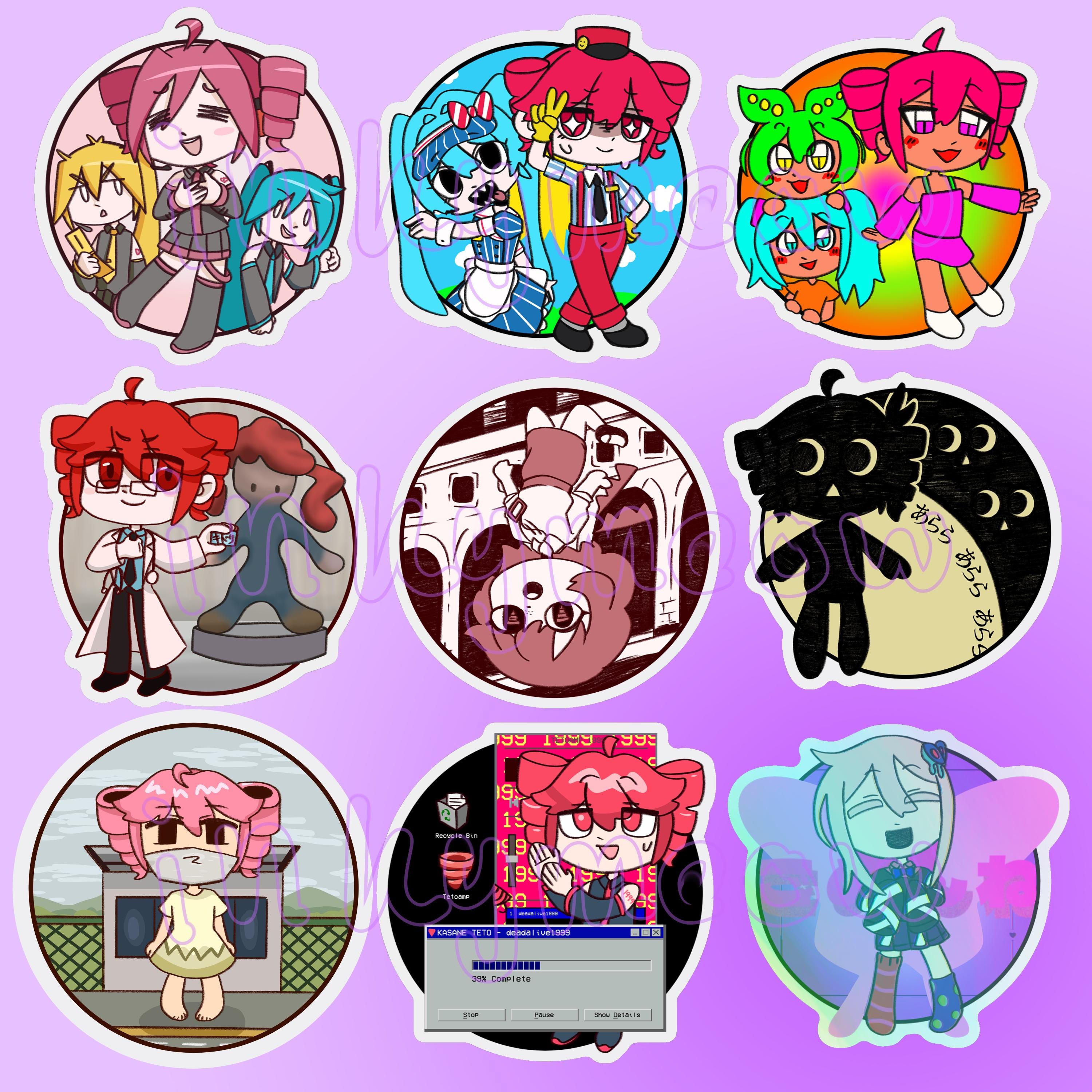 Kasane Teto Song Vinyl Sticker Gacha - Etsy