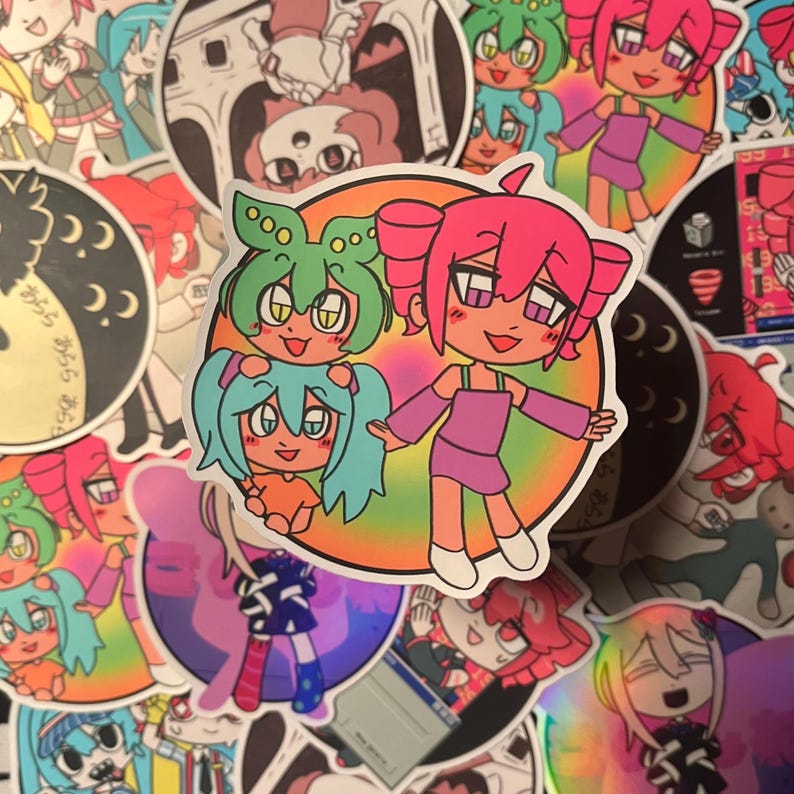 Kasane Teto Song Vinyl Sticker Gacha - Etsy