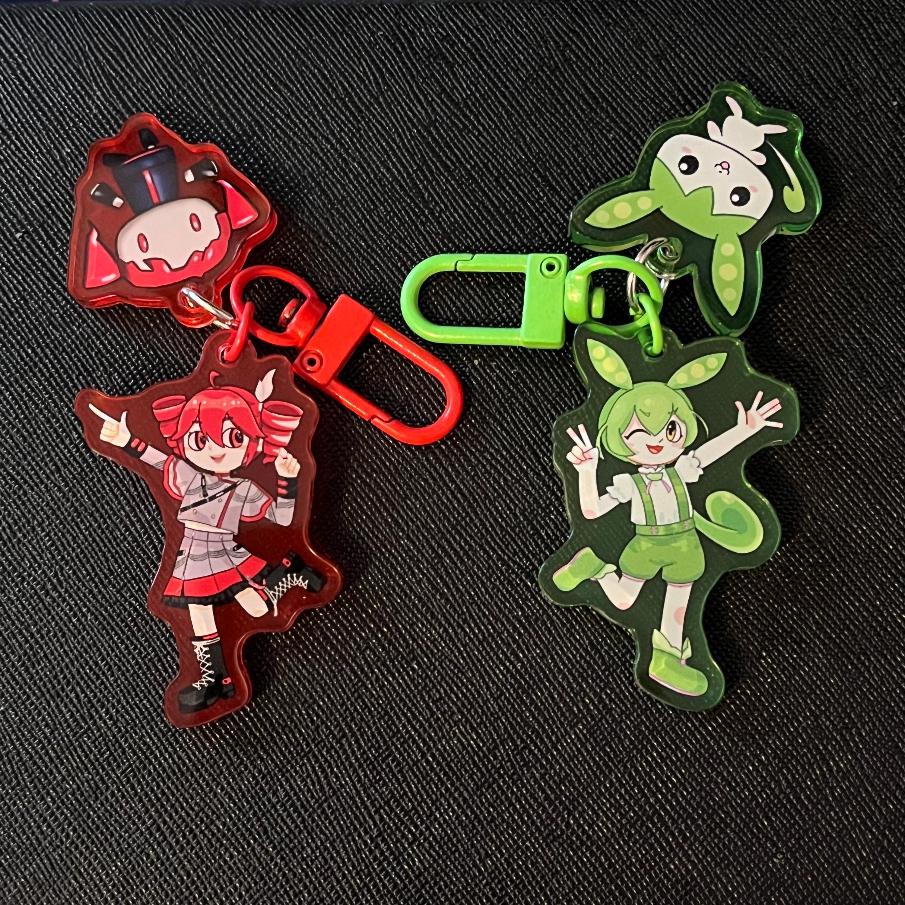 Kasane Teto and Zundamon 2.5 Buddy Keychains - Etsy