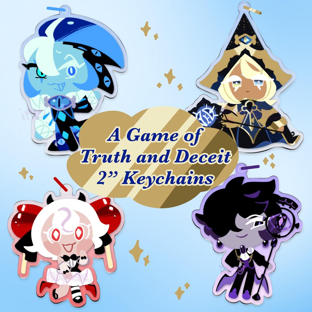 Cookie Run Kingdom A Game of Truth and Deceit Colored Acrylic Keychains ...