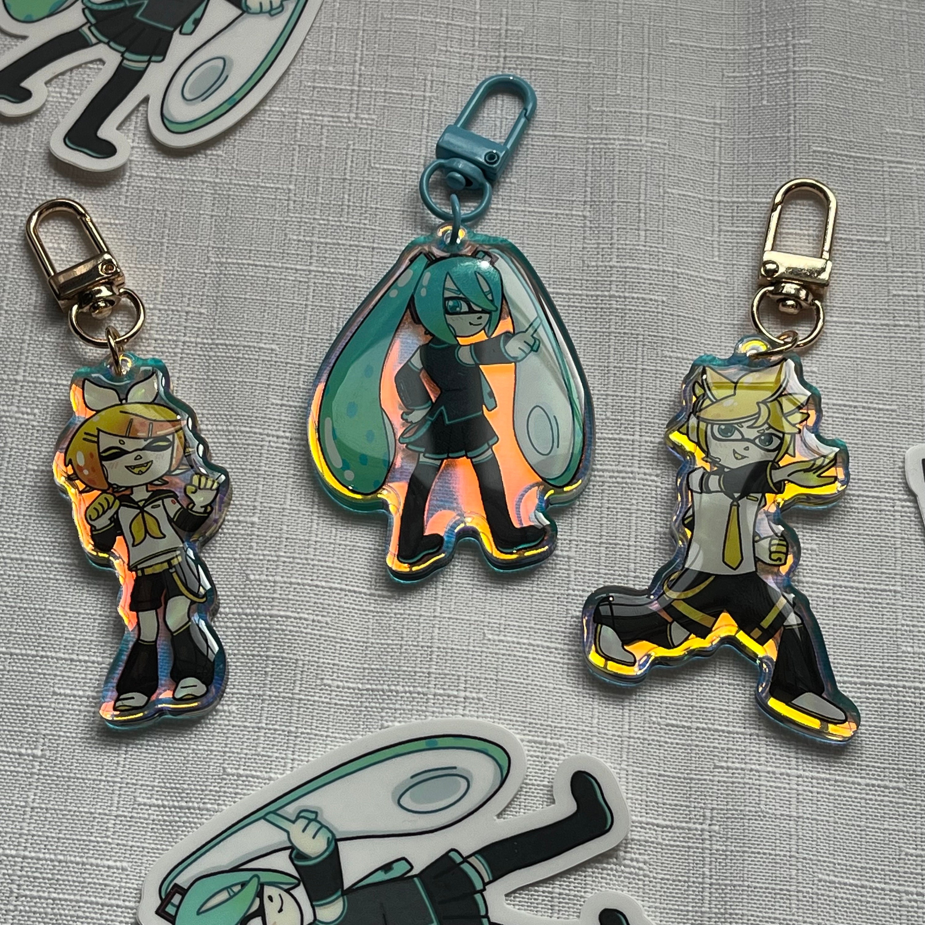 Vocaloid Splatoon 2.5" Acrylic Charms - Etsy