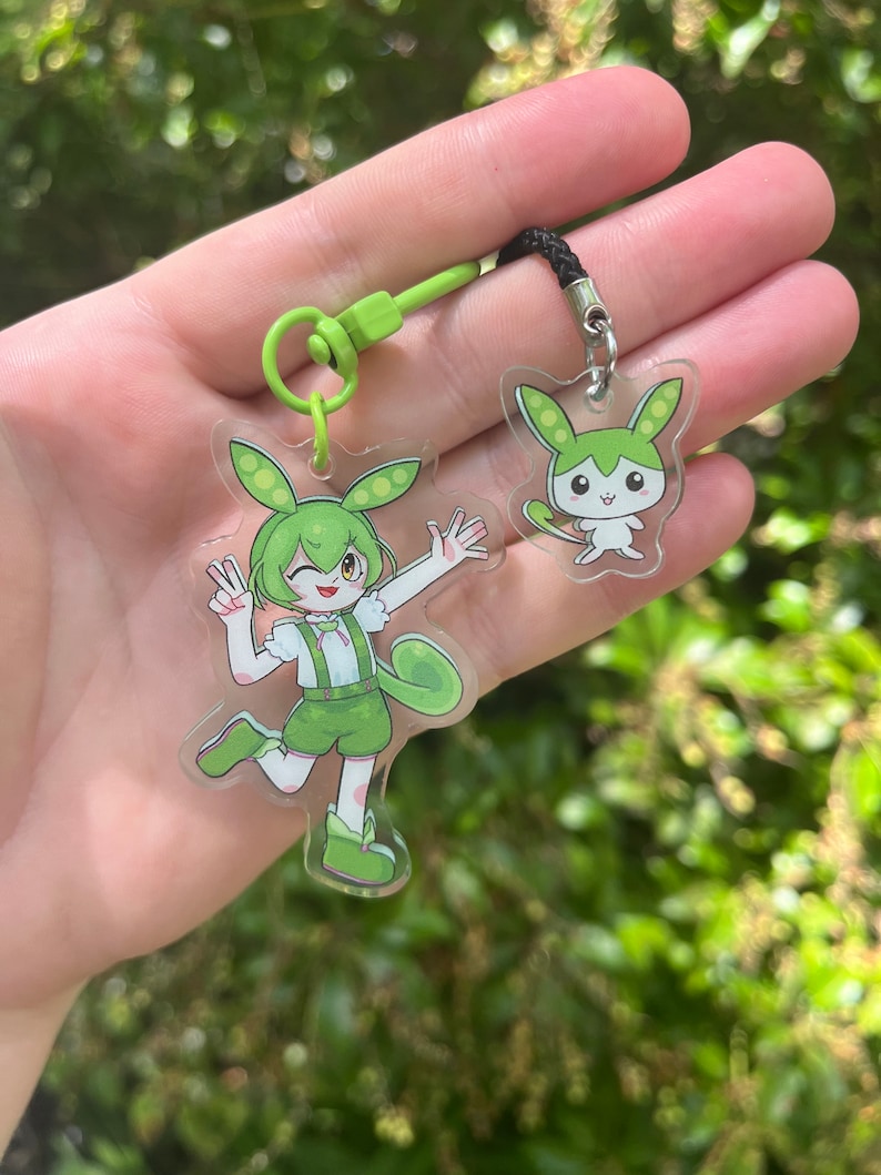 Kasane Teto and Zundamon 2.5 Buddy Keychains - Etsy