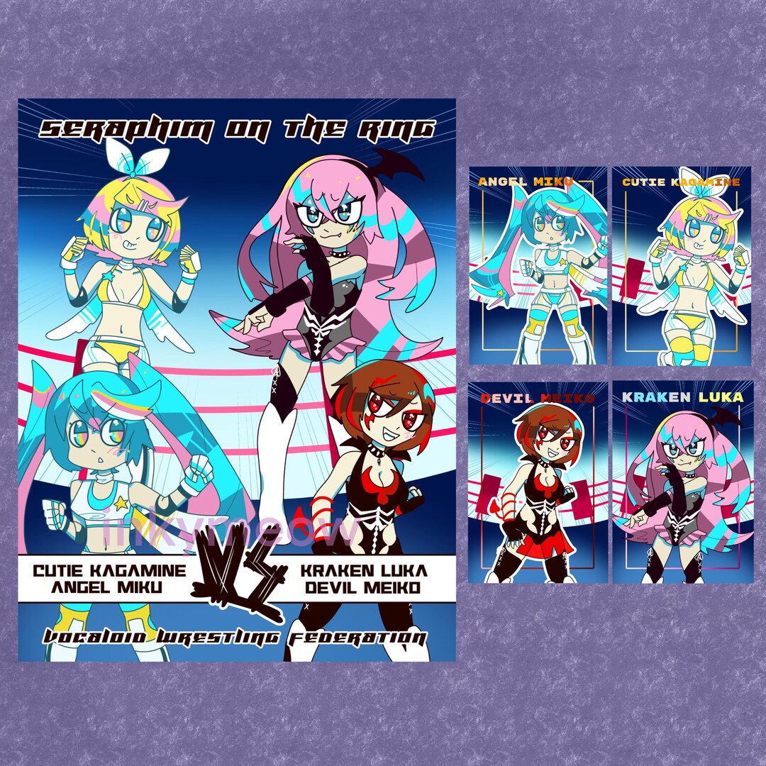 Hatsune Miku Seraphim on the Ring Print and Trading Cards - Etsy
