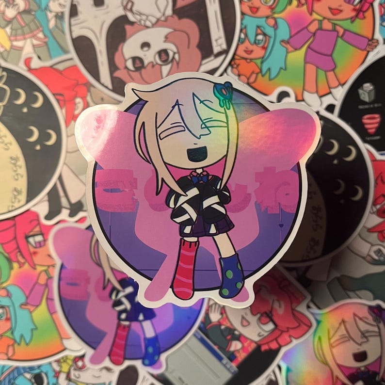 Kasane Teto Song Vinyl Sticker Gacha - Etsy