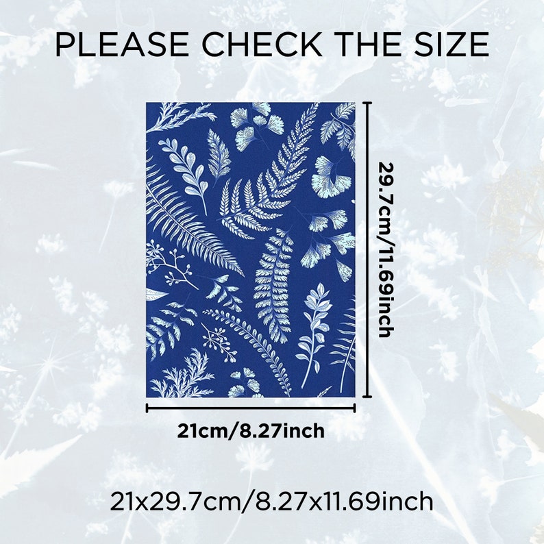 Cyanotype Printing Kit Sun Printing Paper Solar Printing - Etsy