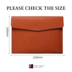 A4 Leather File Folder, Travel Document Holder, Business Bag Organizer ...