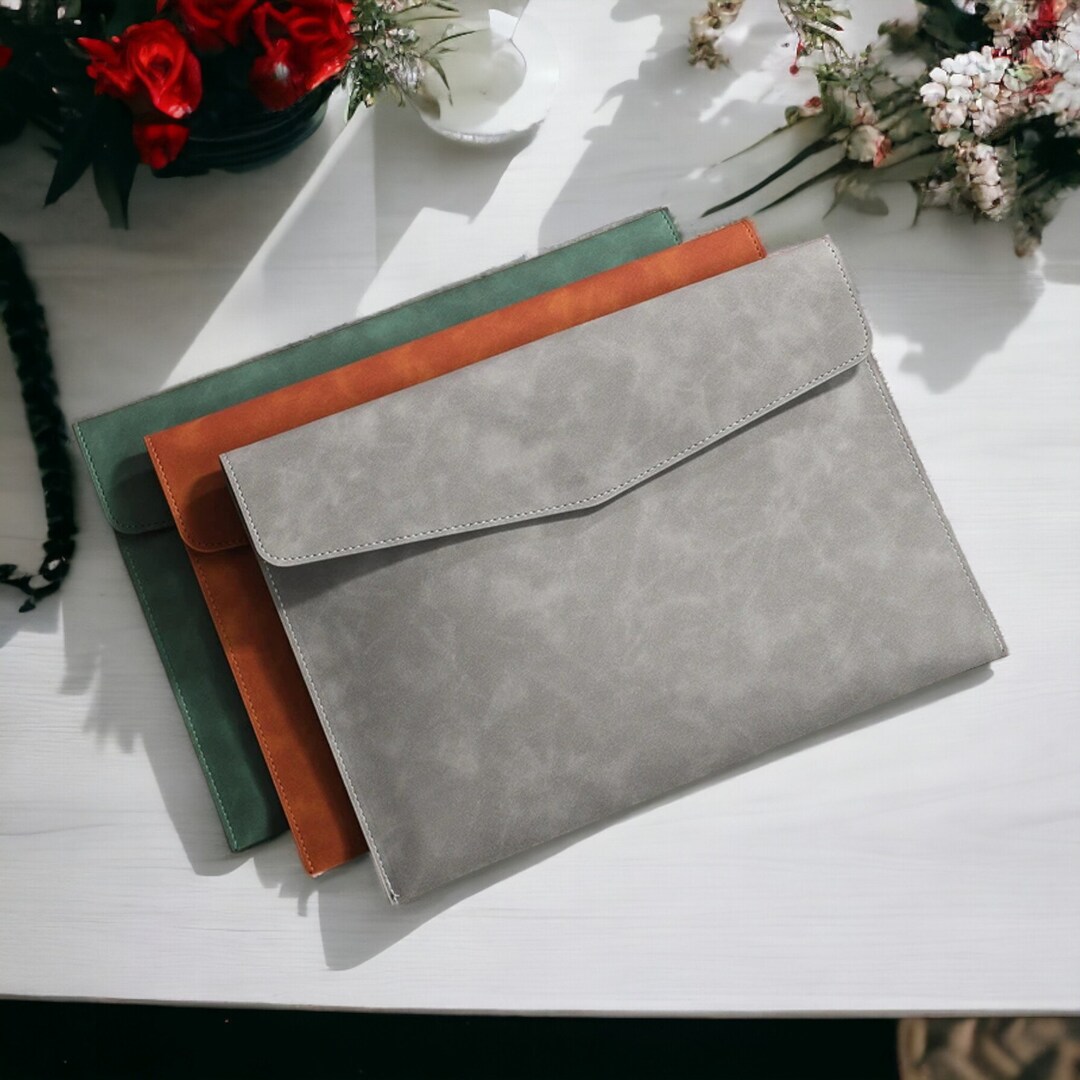 A4 Leather File Folder, Travel Document Holder, File Folder Organizer ...