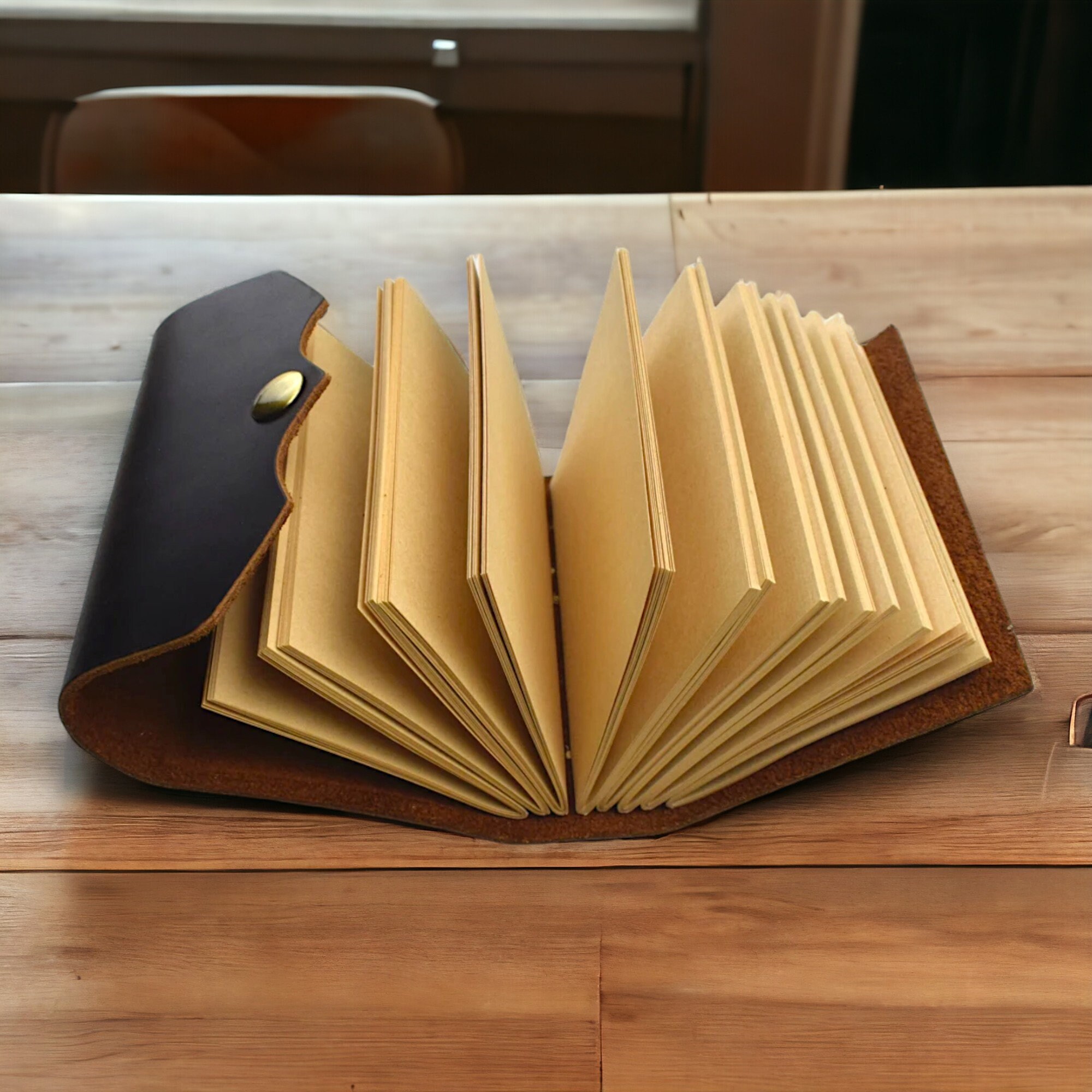 Pocket Leather Notebook, Personal Journal Organizer, Small Leather ...