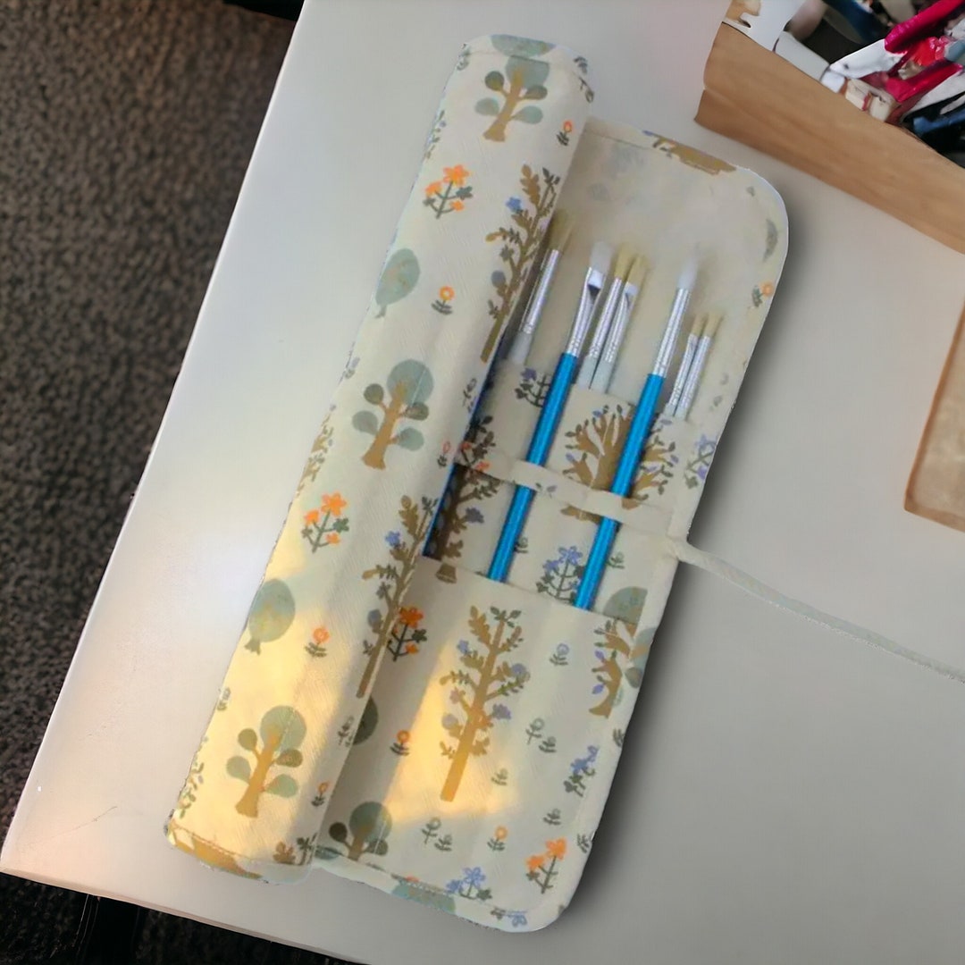 Rolling Pen Case, Roll up Pencil Case, Pencil Holder, Paint Brush ...