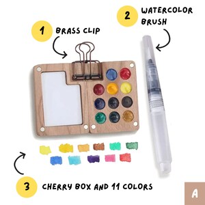 Watercolor Paints Set, Watercolor Travel Kit, Artist Paint Palette, Go ...