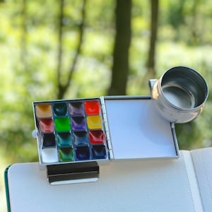 Mini Portable Watercolor Set, Watercolor Palette, Watercolor Supplies ...