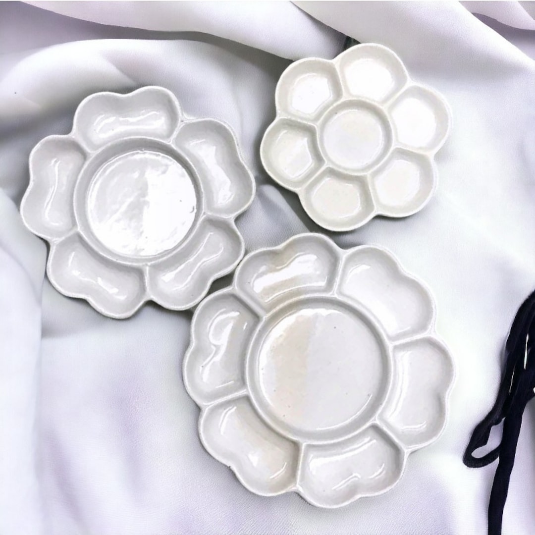 Ceramic Paint Palette, Artist Paint Palette, Color Mixing Palette, Art ...