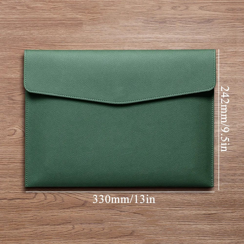 Travel Documents Holder, Leather A4 File Bag, Waterproof File Folder ...